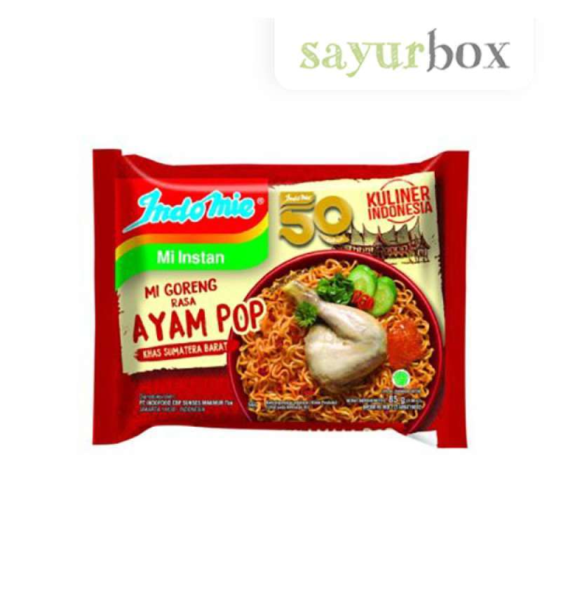Jual Indomie Goreng Ayam Pop 85 gram Sayurbox - JKT di Seller Sayurbox ...