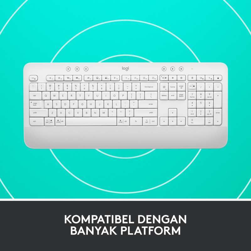 Promo Logitech Signature K650 Keyboard Wireless Bluetooth Comfort ...