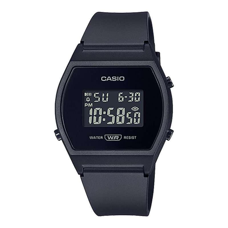 Jual Casio General LW-204-1BDF Digital Dial Black Resin Strap ...