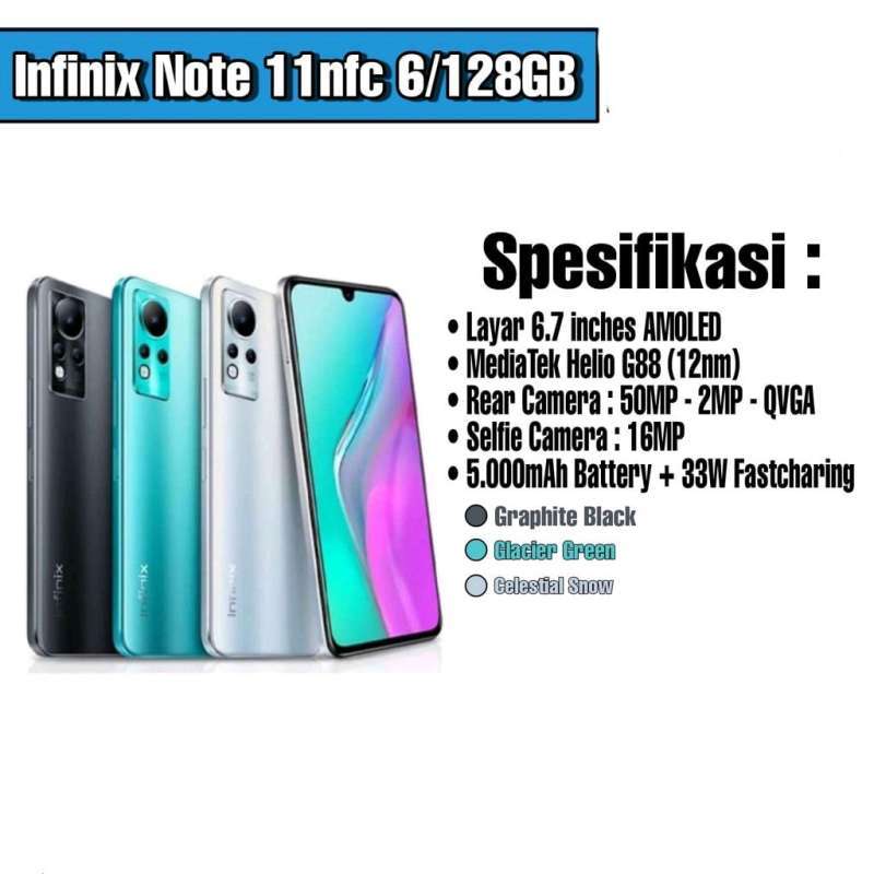 Jual Infinix Note 11 NFC RAM 6+128GB di Seller Batam Majumakmur - Tiban ...