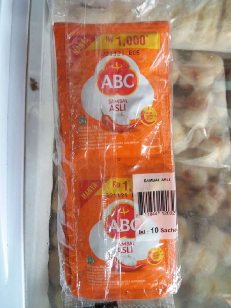 Jual Saos ABC Sachet Sambal Asli Saus Sauce ABCl Asli Sachet 18g isi ...