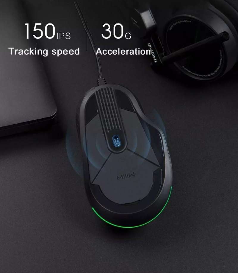 Promo Miiiw 700g Mwgm01 - Wired Mouse Gaming 7200dpi 6 Button Rgb ...