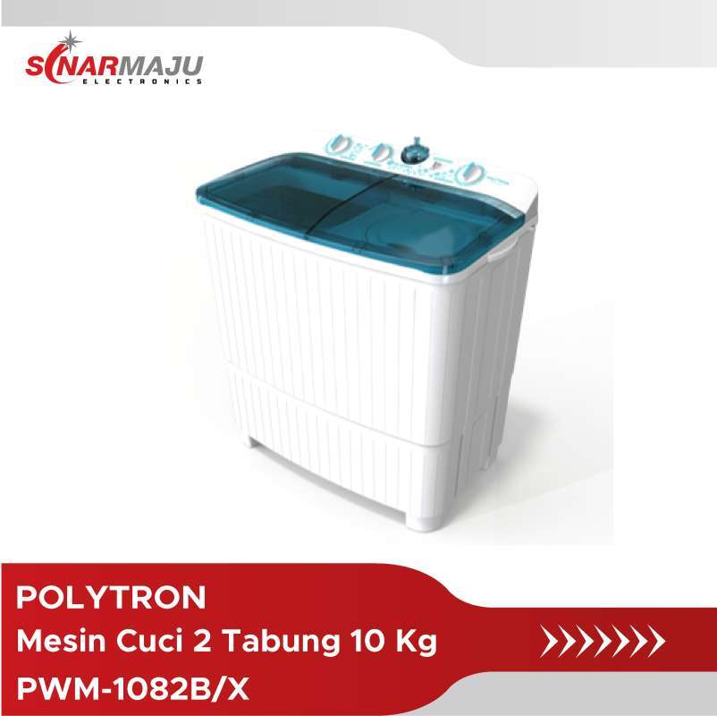 Jual Mesin Cuci 2 Tabung Polytron 10 Kg Twin Tub PWM-1082 PWM1082 di ...