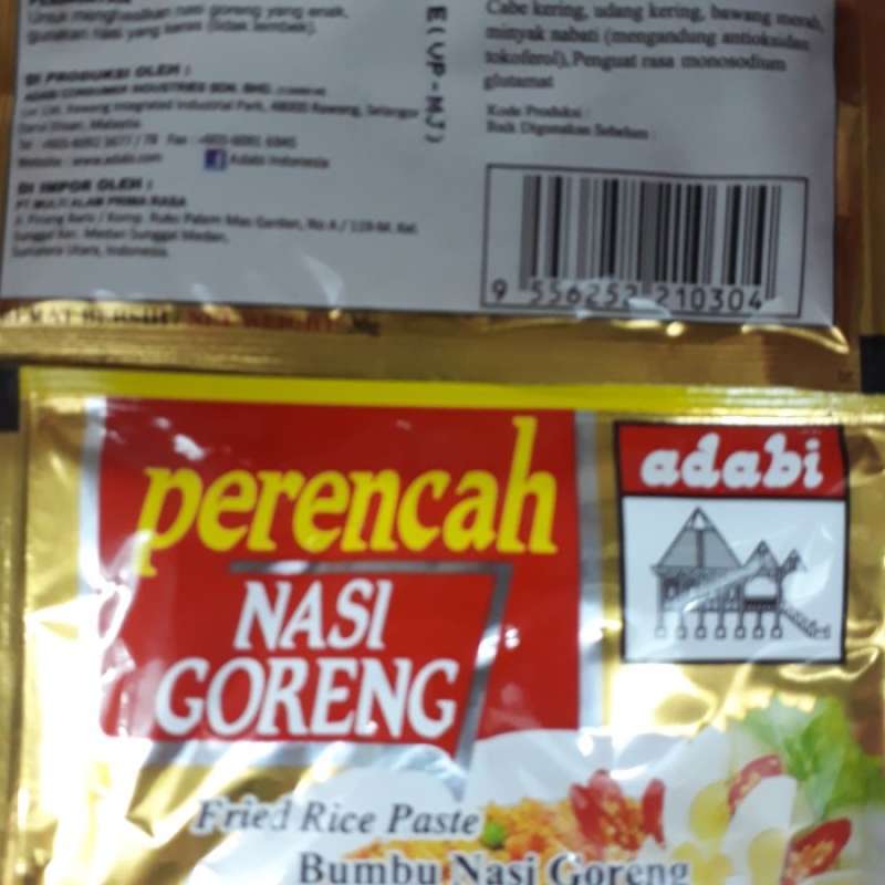 Jual Bumbu Perencah Nasi Goreng Adabi Fried Rice Paste 30 G Di Seller ...