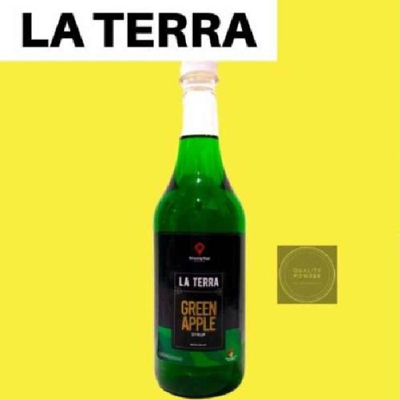 Jual SYRUP GREEN APPLE LA TERRA MINUMAN KEKINIAN SIRUP RASA APEL LIQUID ...
