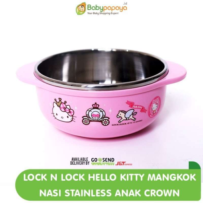 Jual LOCK N LOCK Hello Kitty Mangkok Nasi Stainless Anak Crown di ...