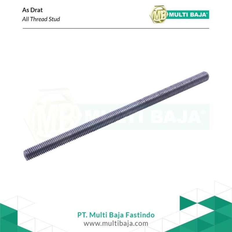 Jual Sus 304 As Drat M20 X 1 Meter ( Stainless ) Di Seller Multi Baja Fasteners - Pertokoan ...