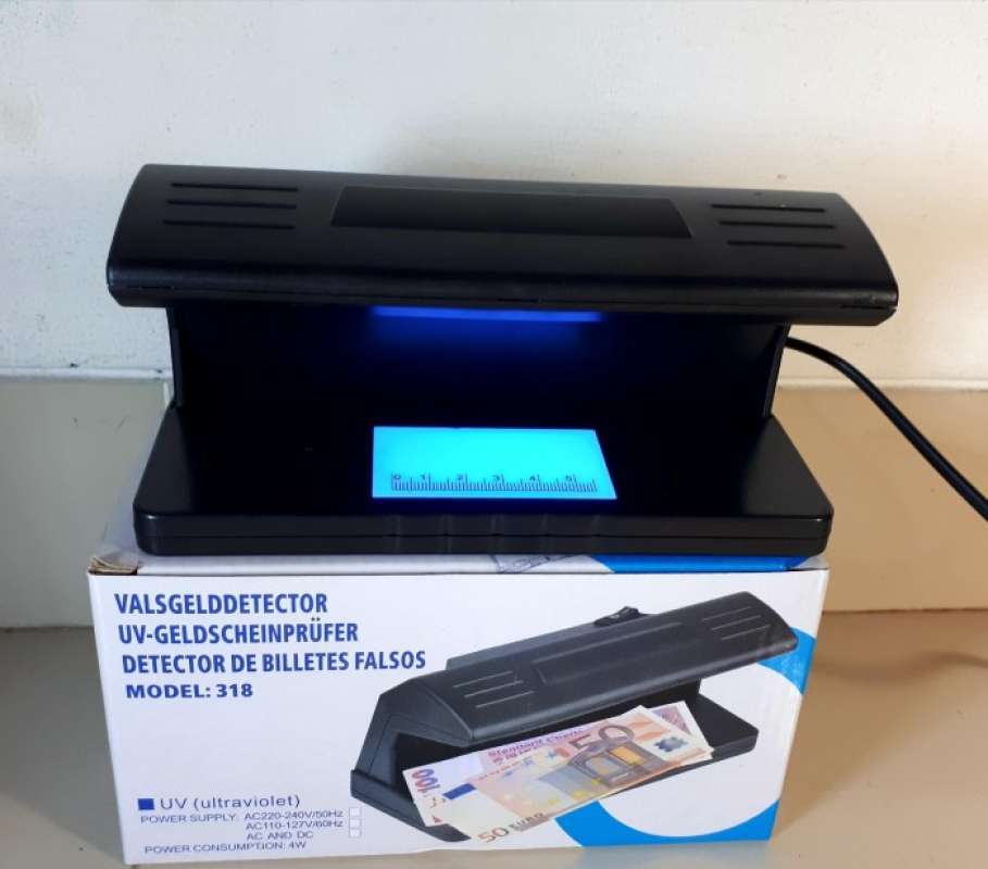 Jual Alat Pendeteksi Uang Palsu/ Sensor Uang/ Money Detector Model 318 ...