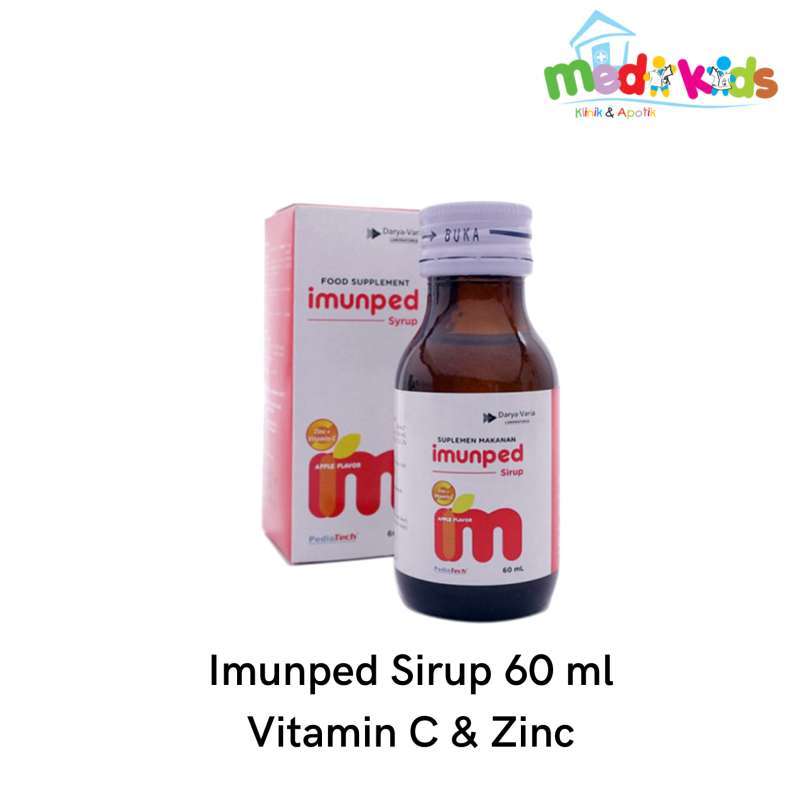 Jual Imunped Sirup Syrup 60ml Vit C Zinc Imun Anak di Seller Apotik ...