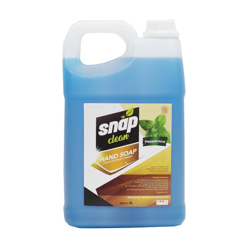 Promo SNAP CLEAN Wangi Peppermint Handsoap Sabun Cuci Tangan [4 L ...