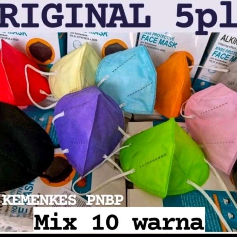 Promo masker kn95 warna warni isi 10pc di Seller Mitra grosir - Kota ...