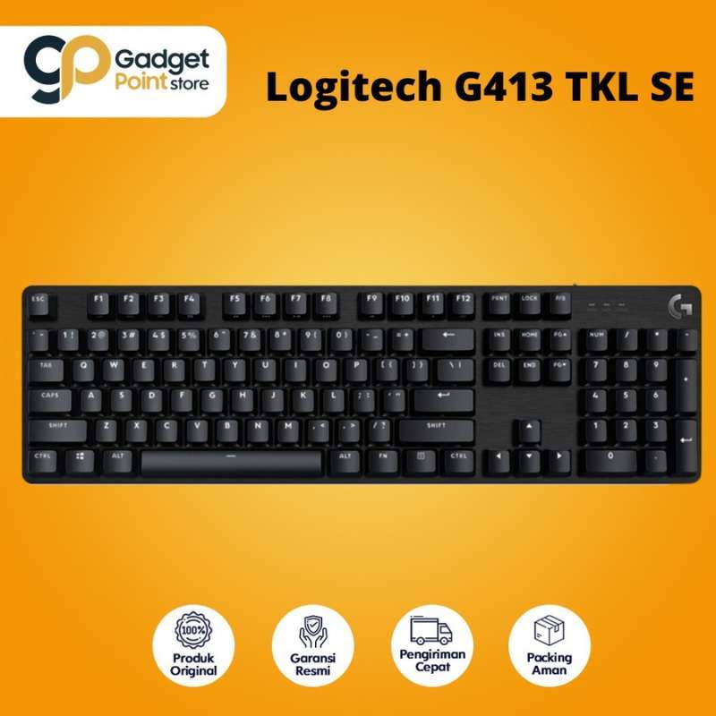 Promo Logitech G413 SE Keyboard Gaming TKL Mechanical Tactile Backlit ...
