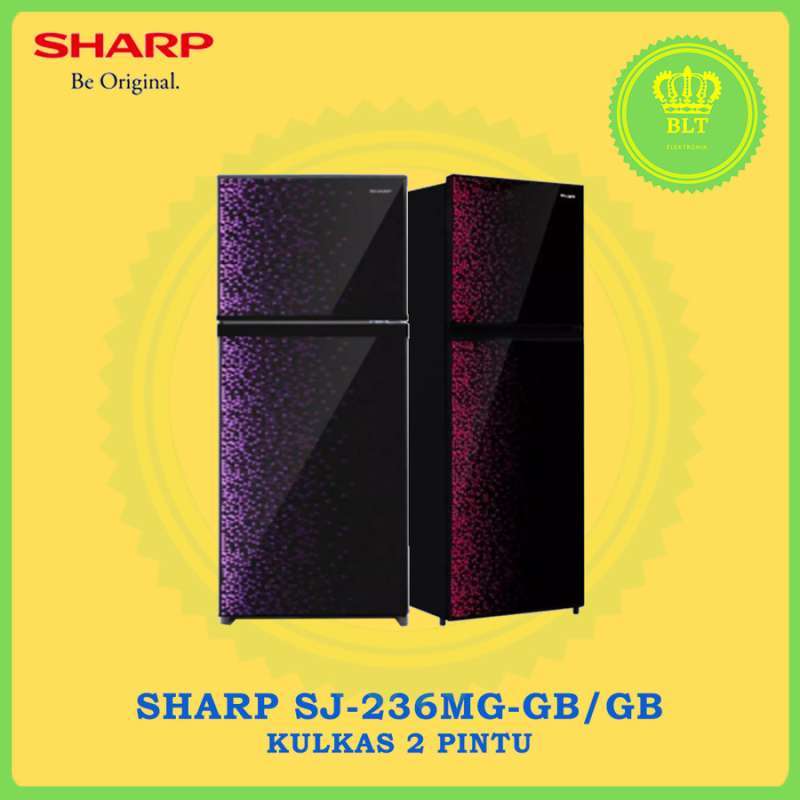 Jual SHARP SJ236MG Kulkas 2 Pintu 205 Liter Low Watt SJ-236MG-GR/GB di ...