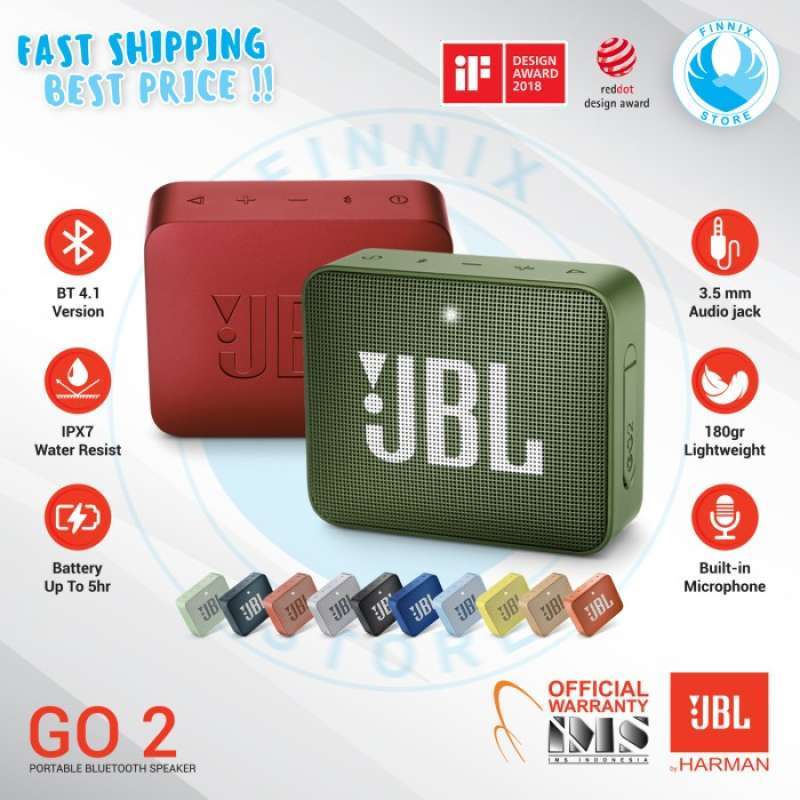 Jual Jbl Go 2 Portable Mini Bluetooth Speaker Original - Garansi Resmi ...