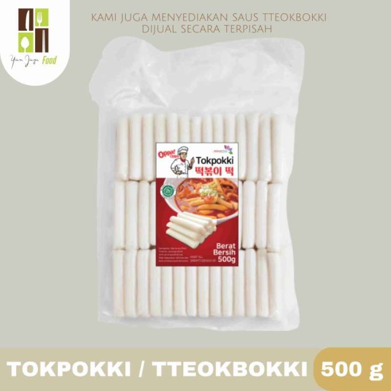 Jual TTEOKBOKKI TOKPOKKI TOPOKKI KOREA OPPA RICE CAKE 500 GR / 1KG ...