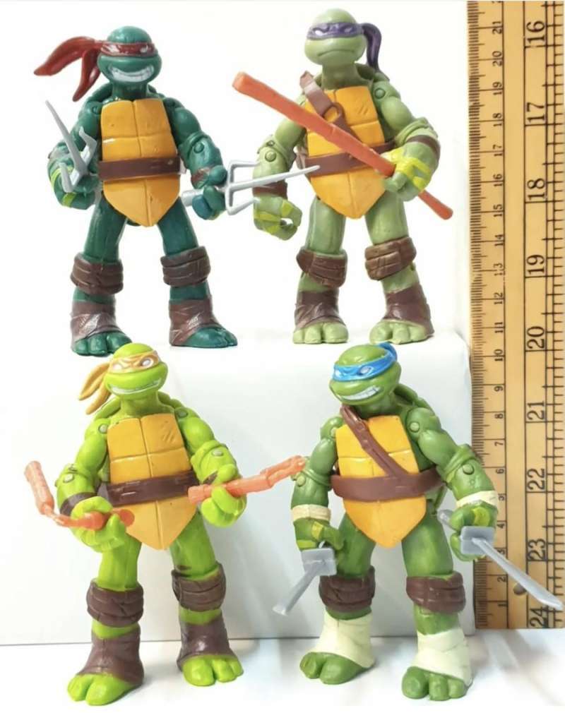 Jual Action Figure Kura Kura Ninja Teenage Mutant Ninja Turtle Isi 4 Di ...