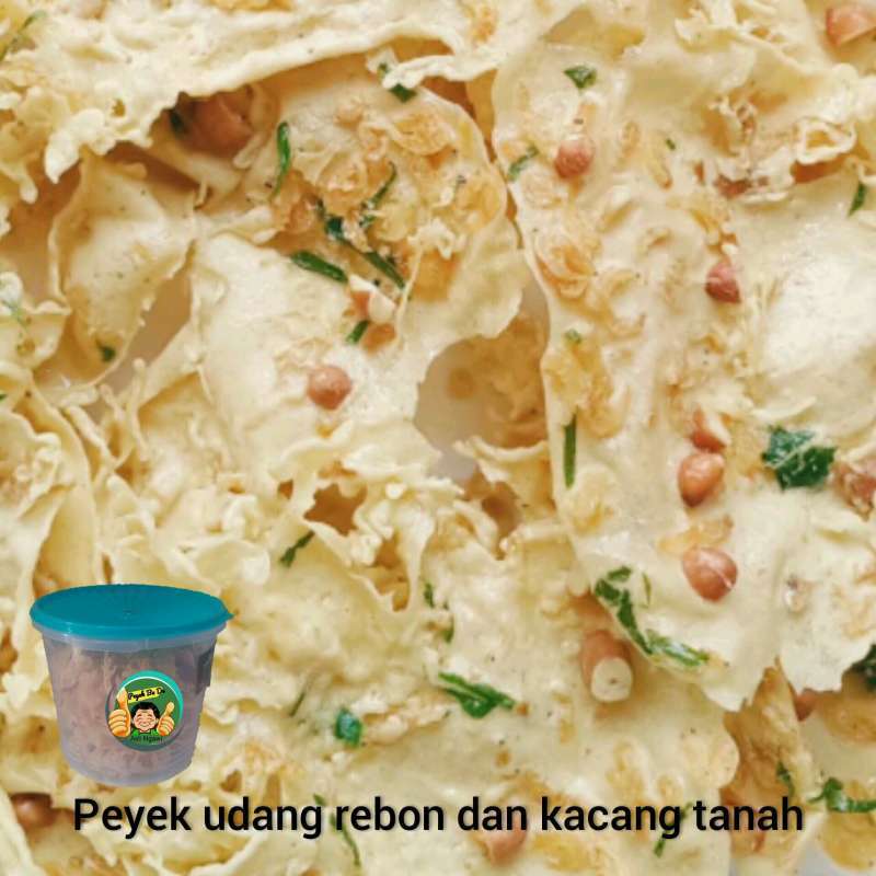 Jual peyek campuran kacang tanah dan udang rebon di Seller Warung lBude ...