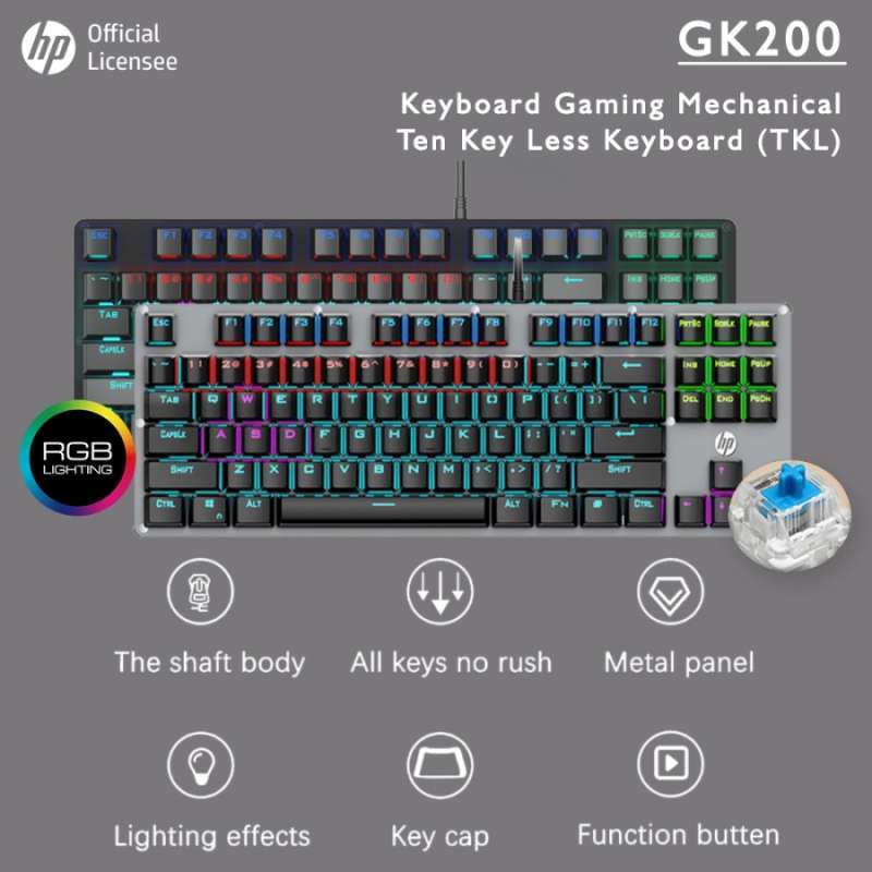 Jual HP GK200 Mechanical Keyboard Gaming di Seller Halo Juragan ...