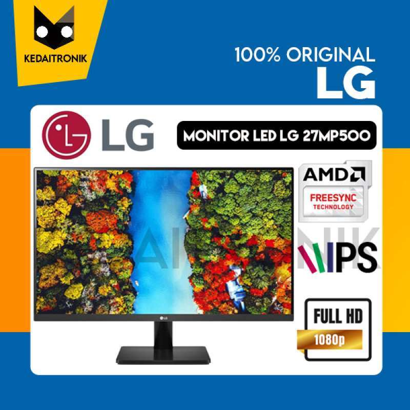 Promo Monitor Led Lg 27mp500-b 3 Side Borderless Ips Full Hd Freesync ...