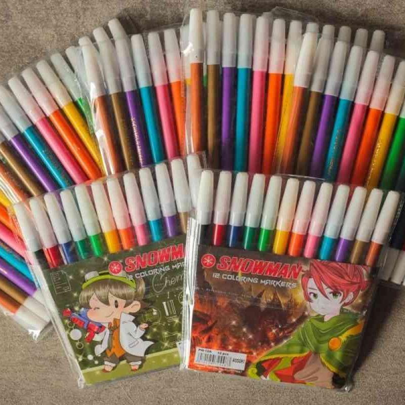 Jual Spidol Snowman 12 Warna Di Seller Atklover - Penjaringan, Kota ...