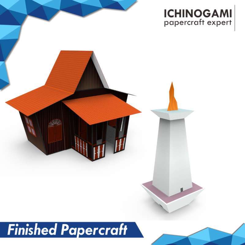 Jual Papercraft (diy) Nusantara Papercraft Kit - Set Of 4 Models ...