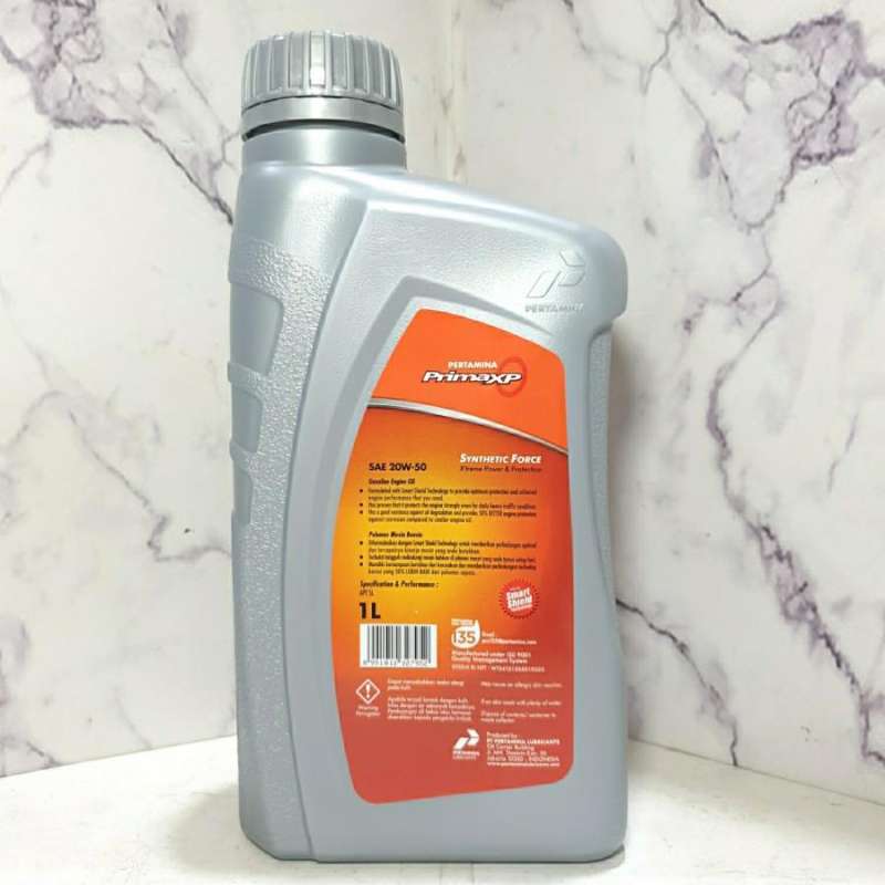 Jual NEW! Pertamina Prima XP 20W-50 1 Liter (Oli Mesin Bensin) di ...