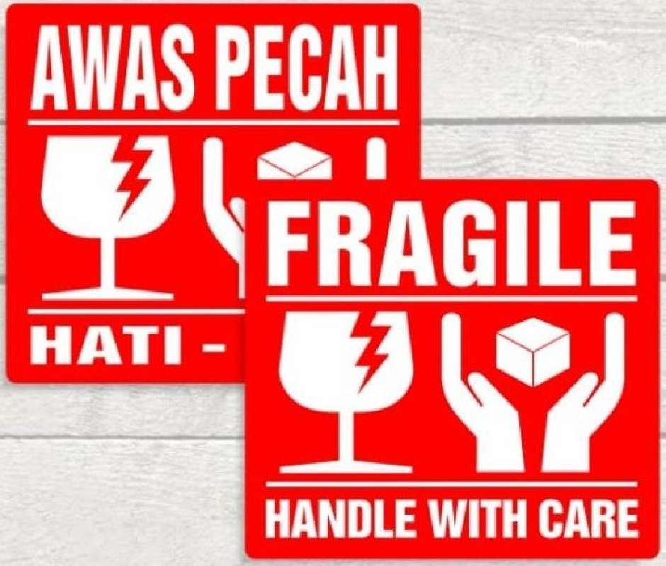 Jual Stiker / Sticker FRAGILE untuk Tambahan Packing di Seller Jakarta ...