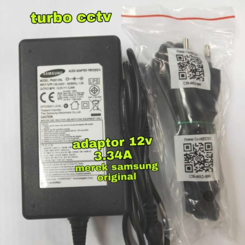 Promo AC DC Adaptor 12V 3A Samsung Adaptor Dvr / Cctv Diskon 9% di ...