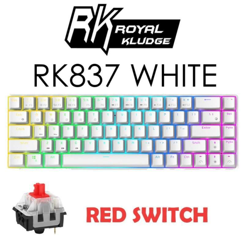 Jual Royal Kludge RK837 RK68 RGB Wireless Bluetooth Mechanical Keyboard ...
