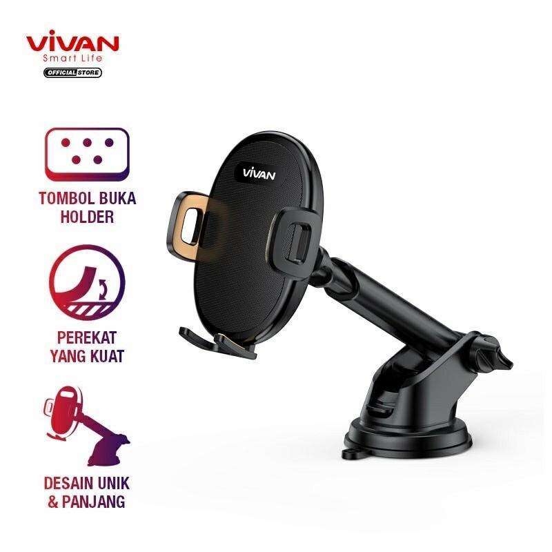 Jual HOLDER VIVAN CHS10 CAR STENT SUCTION CUP AUTOMATIC LOCK 360Â ...