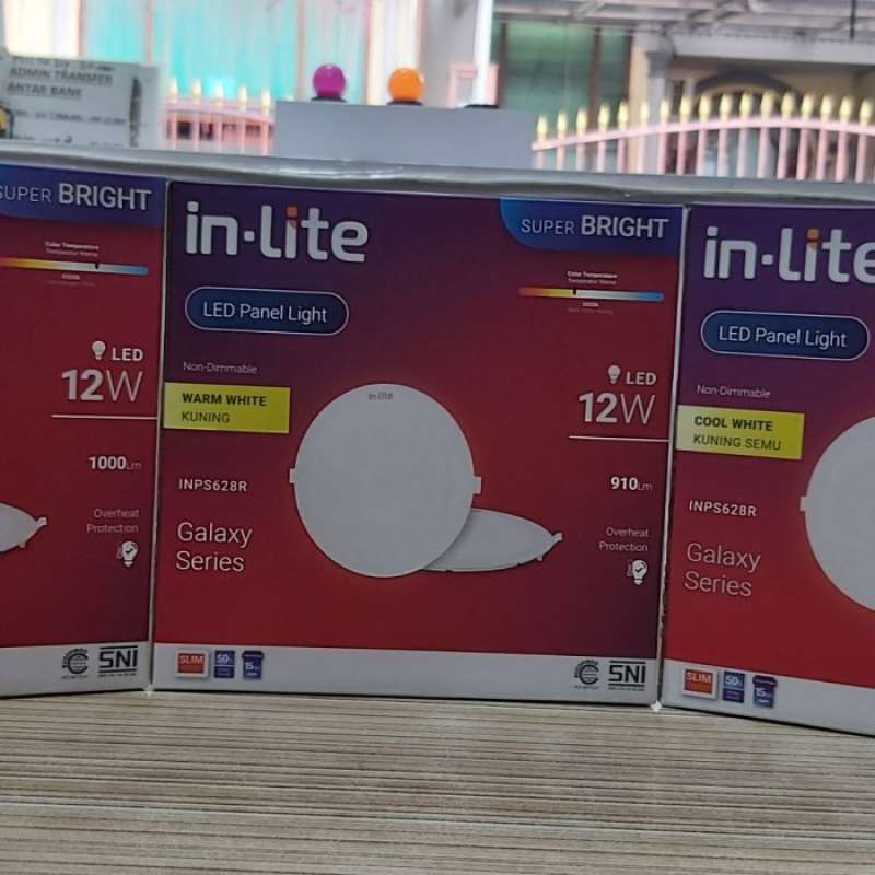 Jual Lampu Led Panel 12 Watt In Lite Inps626R Putih di Seller SENTRA ...