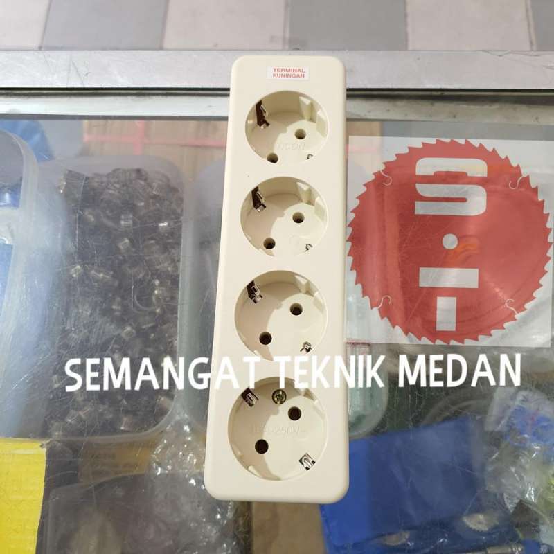 Jual Stop Kontak Contact Arde Terminal Kuningan Asli 4 Lubang Uticon Di ...