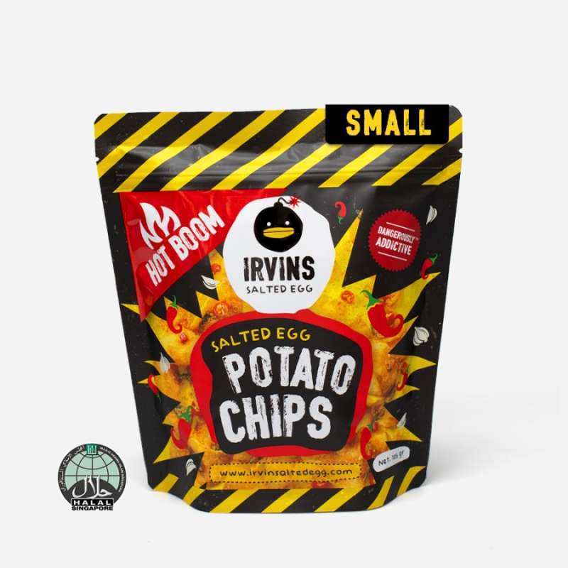 Jual Irvins HOT BOOM Salted Egg Fish Potato Chips di Seller Gunung Mas ...