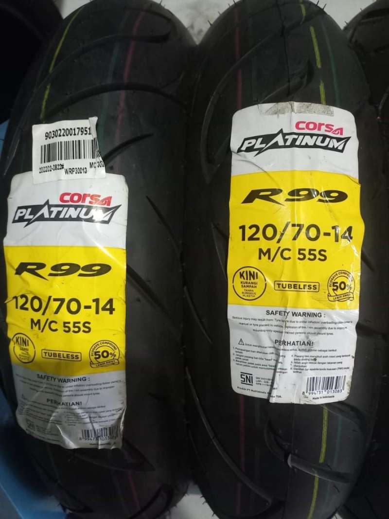 Jual Ban Corsa 120/70 - 14 Platinum R99 Tubeless di Seller Studio Ban ...