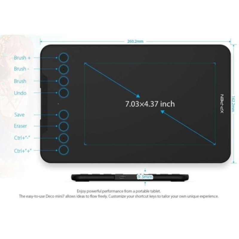 Jual Xp pen DECO MINI 7 drawing tablet resmi di Seller Cullen darrel ...