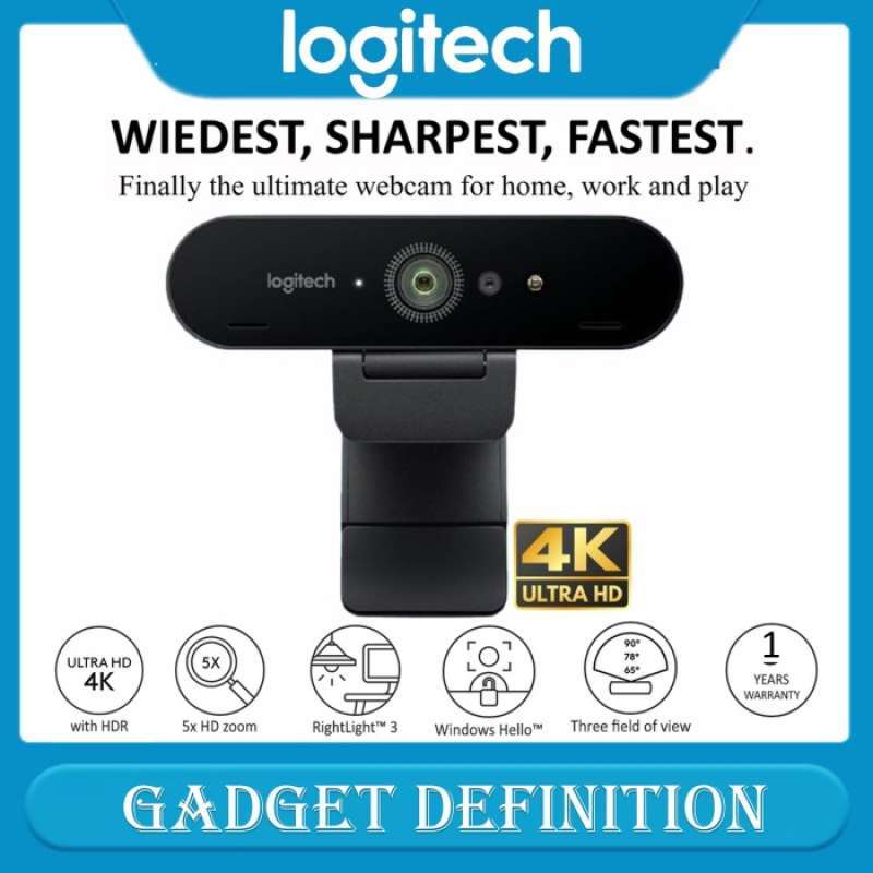 Jual Webcam Logitech Brio 1080p Camera Ultra HD Pro 4K / Webcam PC ...