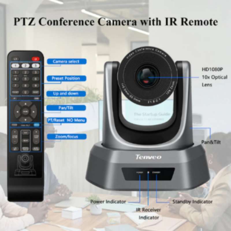 Jual Tenveo NV20A 1080p PTZ Conference Camera 20X Zoom USB Camera di ...