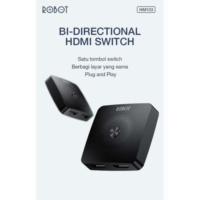 Promo Robot Hdmi Switch 2In1 Splitter Hdmi Switcher 2 Input 1 Output ...