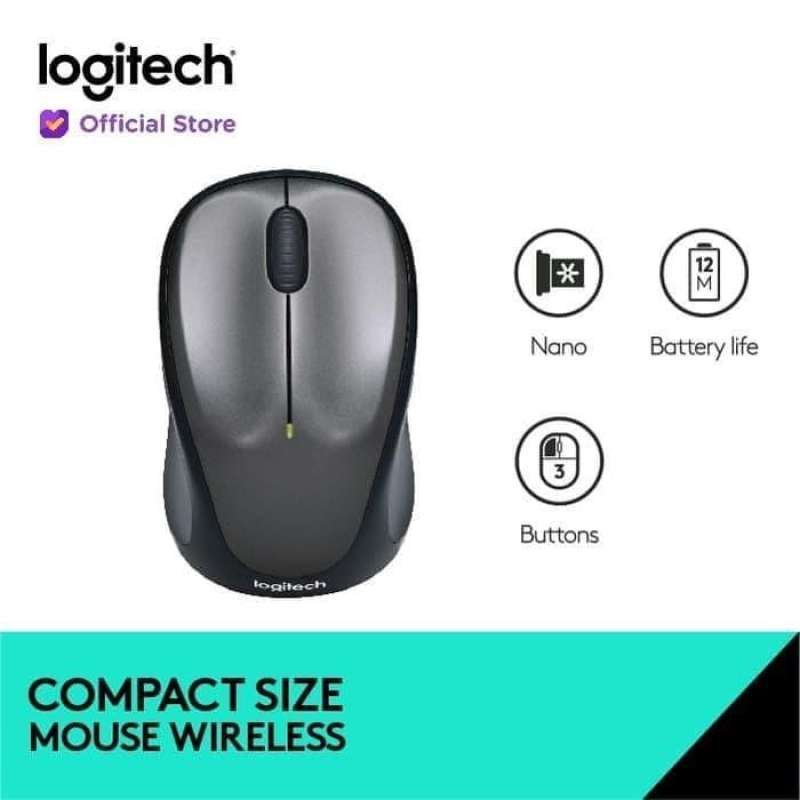 Jual Mouse Logitech Wireless M235 Mouse Wireless Usb Dongle 2.4 Ghz ...