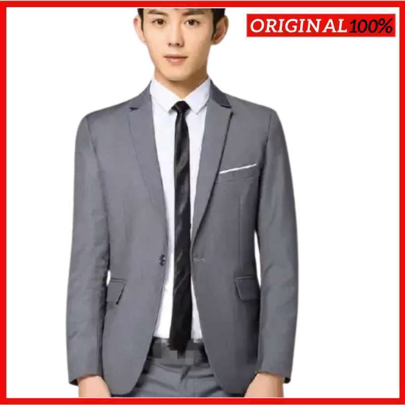 Promo JAS FORMAL PRIA JAS NIKAH JAS WISUDA - HITAM LIST PUTIH M Diskon ...
