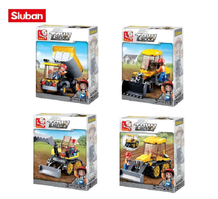 Jual Sluban Bricks Truk Konstruksi Bangunan Town Construction M38-b0377 ...