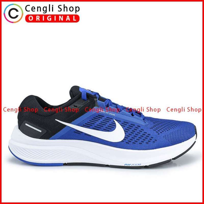 Jual SEPATU RUNNING PRIA NIKE ORIGINAL SPORT AIR ZOOM STRUCTURE 24 BLUE ...