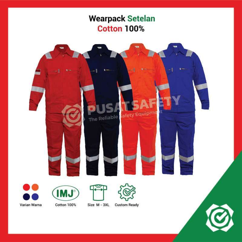 Jual Wearpack Safety Setelan Imj Full Cotton 3m Baju Seragam Proyek ...