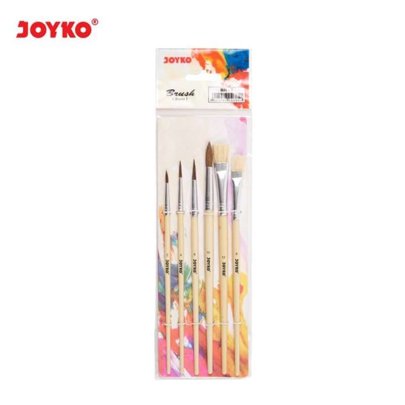 Jual [ Set ] Kuas Lukis / Brush - Joyko Br-1 Murah Di Seller Beli Atk ...