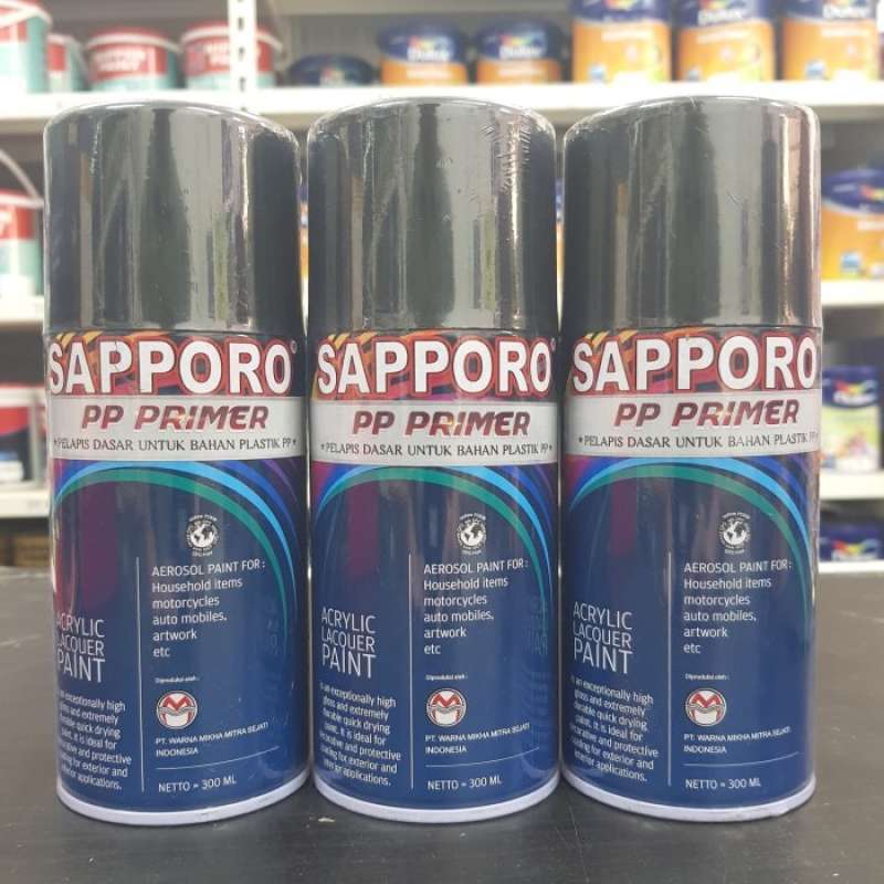 Jual Pp Primer Cat Dasar Plastik - Sapporo Cat Semprot 300 Ml di Seller ...