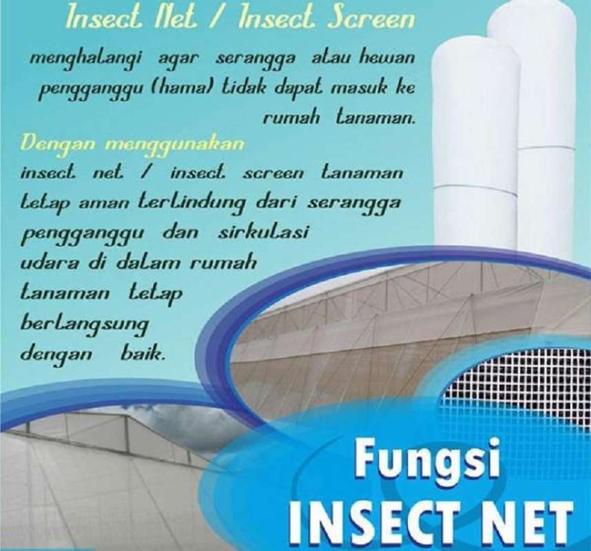 Jual Jaring Insect net greenhouse mesh 50 Lebar 1 meter Panjang 50 ...