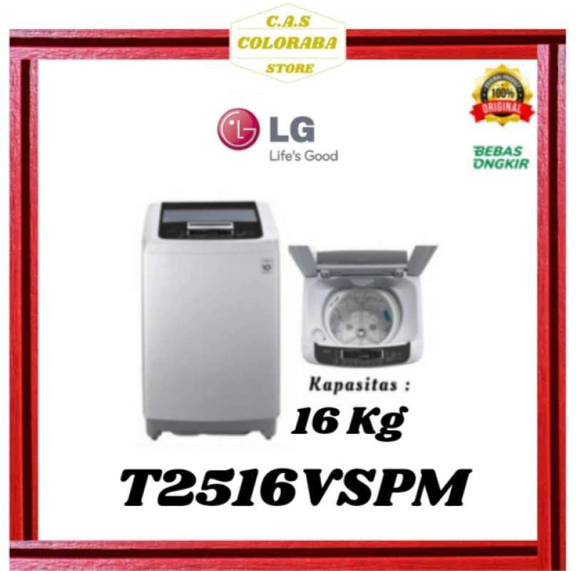 Promo MESIN CUCI LG T2516VSPM MESIN CUCI 16 KG TOP LOADING INVERTER T2516 2516VSPM MESIN CUCI 1 ...
