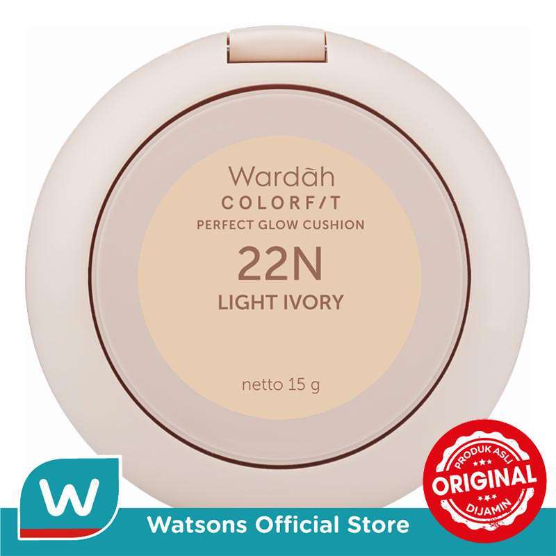 Promo Wardah Colorfit Perfect Glow Cushion 22N Light Ivory Diskon 10% ...