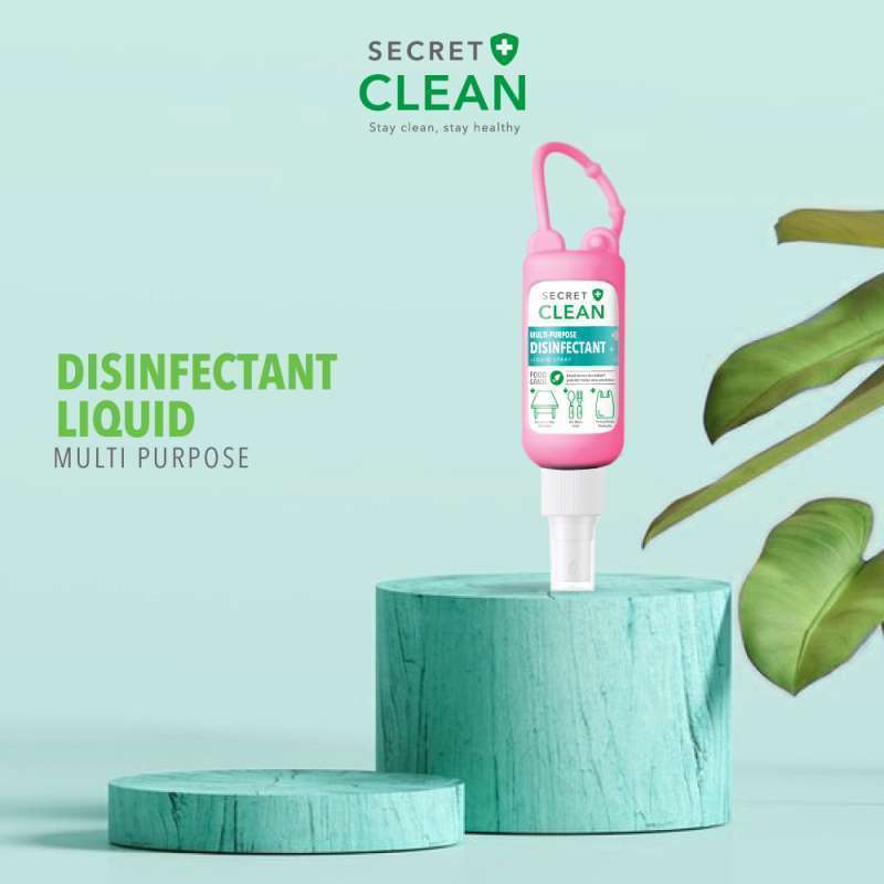 Jual Secret Clean Multi Purpose Disinfectant [60ml/silicone Case] Di ...