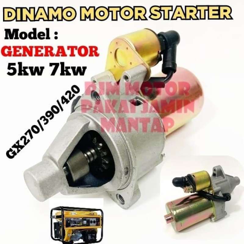 Jual Dinamo Starter Mesin Genset bensin 5000watt 6000watt 7000watt ...